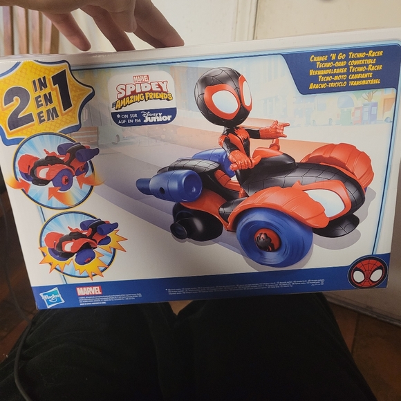Toys | Marvel Spidey And His Amazing Friends Miles Morales Technoracer ...
